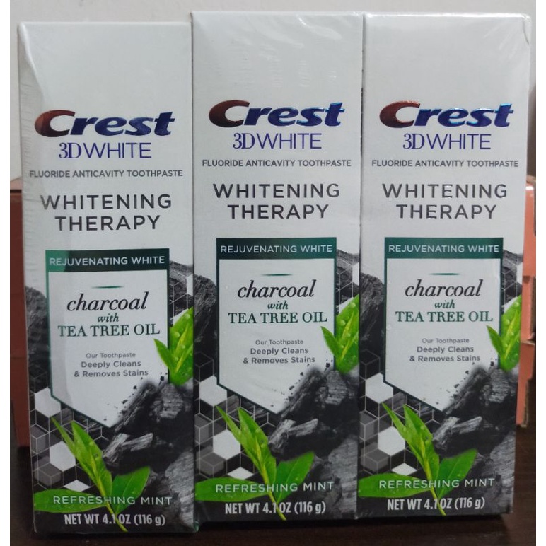 Crest 3DWhite, Whitening Therapy (charcoal Deep Clean) 116g | Shopee ...