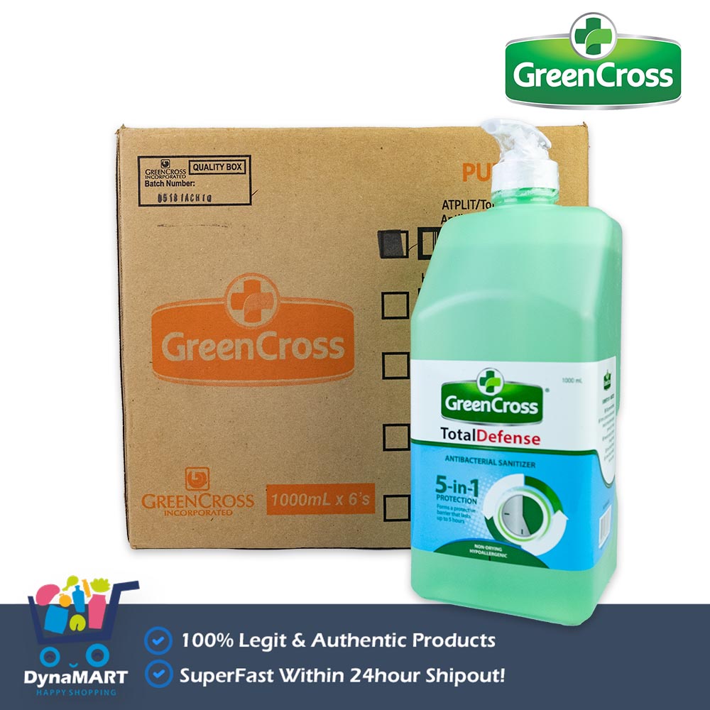 Wholesale GreenCross TOTAL DEFENSE AntiBacterial Sanitizer [1000ml x 6s ...
