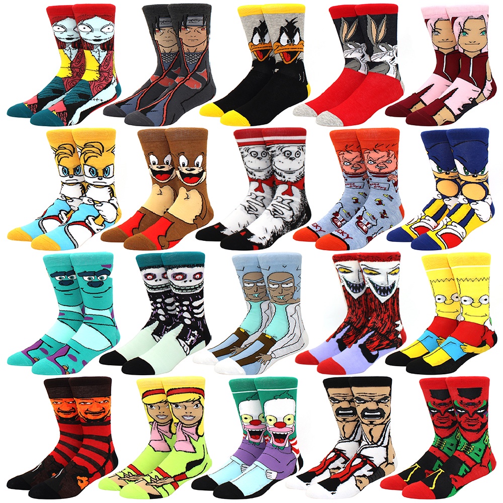 Cartoon Movie Men's Combed Cotton Socks | Shopee Philippines