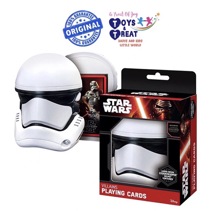 Star Wars Helmet Trooper Villains Playing Card Game ~ORIGINAL~ | Shopee ...