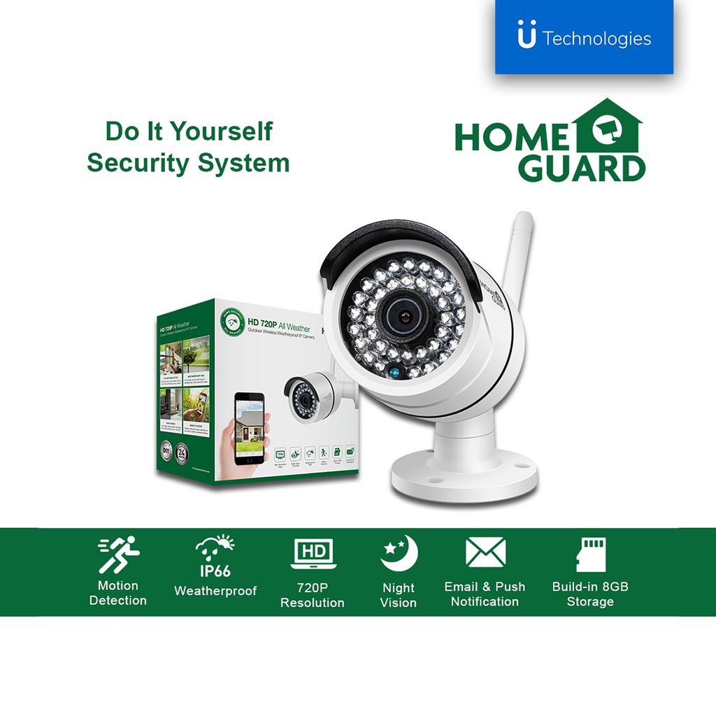 Homeguard HD 720p All weather outdoor IP camera | Shopee Philippines