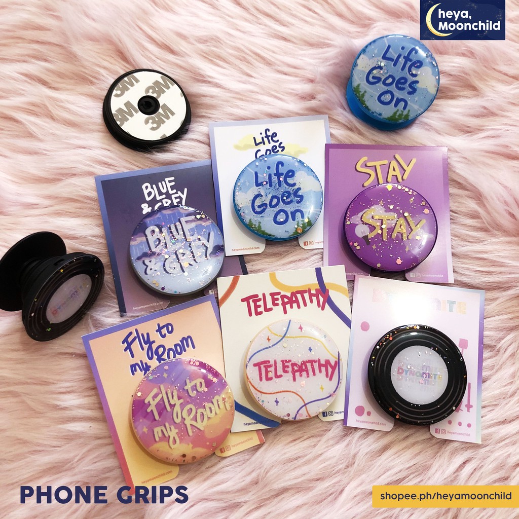 BTS BE songs Glittered Resin Pop socket Griptok Phone Grip | Shopee ...