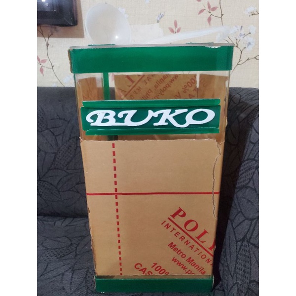 Palamigan Acrylic / Juice Container Free Sandok & Nametag | Shopee ...