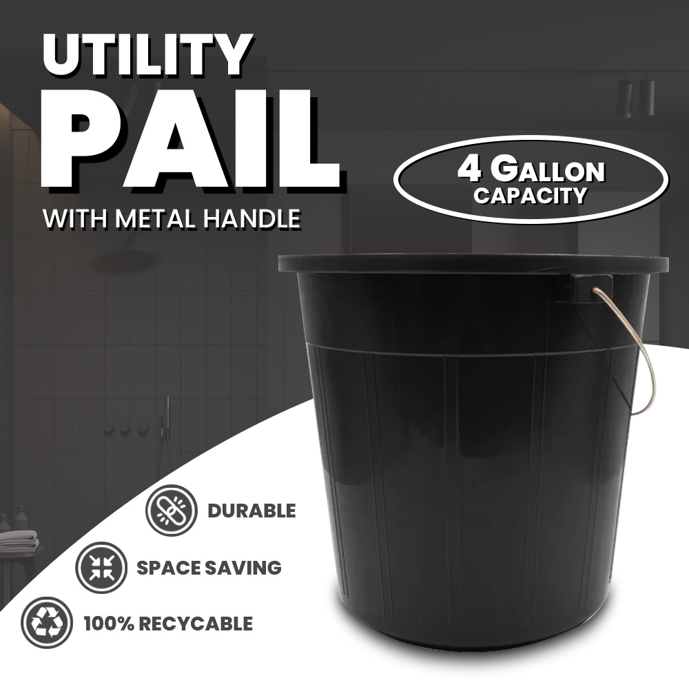 Water Container Pail | Water Bucket| Timba| Utility Pail With Metal ...