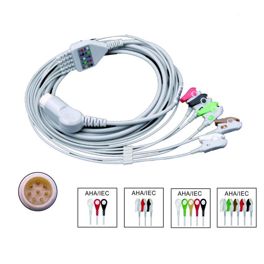 Compatible with Ph*i*l*ips Defibrilator Patient Monitor, ECG Cable EKG ...