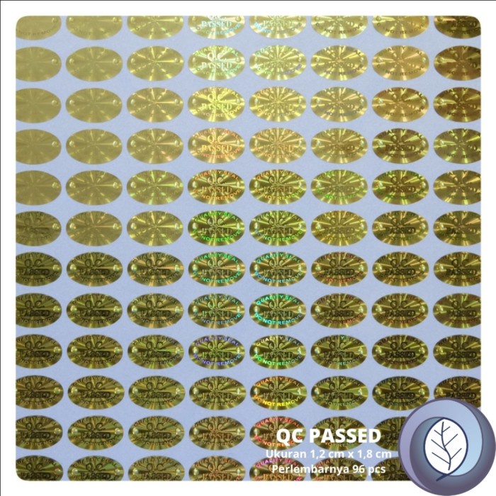 Qc PASSED SEAL GOLD Hologram Sticker | Shopee Philippines