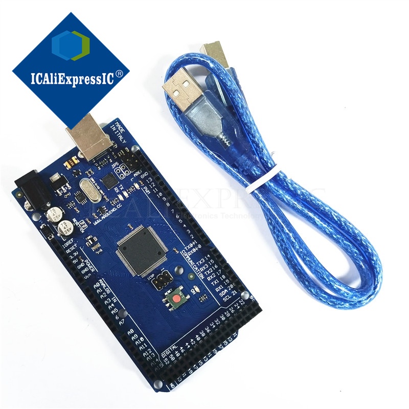 1pcs Mega 2560 R3 Atmega16u2 Atmega2560 Avr Usb Board Free Usb Cable Atmega2560 Ch340
