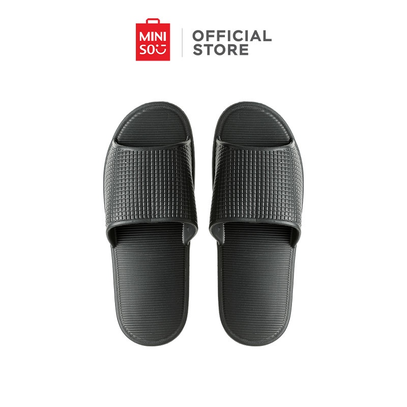 MINISO Mosaic Pattern Men Bathroom Slipper Black | Shopee Philippines