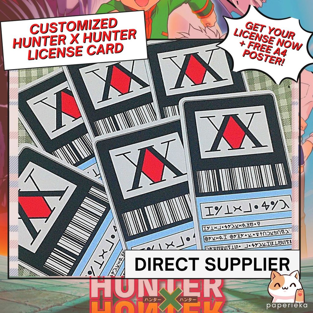 Hunter x Hunter License Card (Thick/Laminated, Direct Manufacturer ...