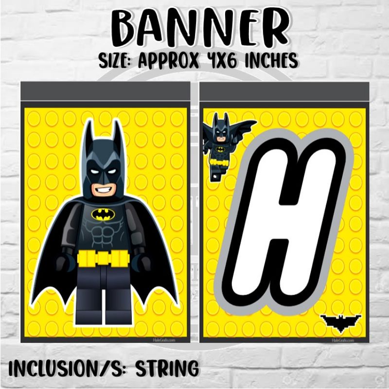 Batman theme happy birthday banner | Shopee Philippines