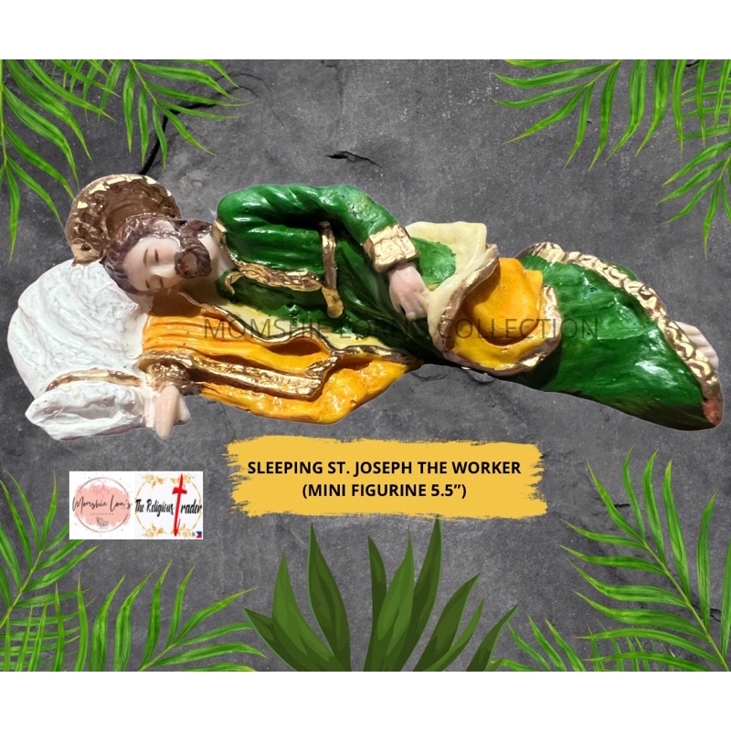 Sleeping Saint Joseph the Worker/ Dreamer (mini figurine) 5.5” | Shopee ...