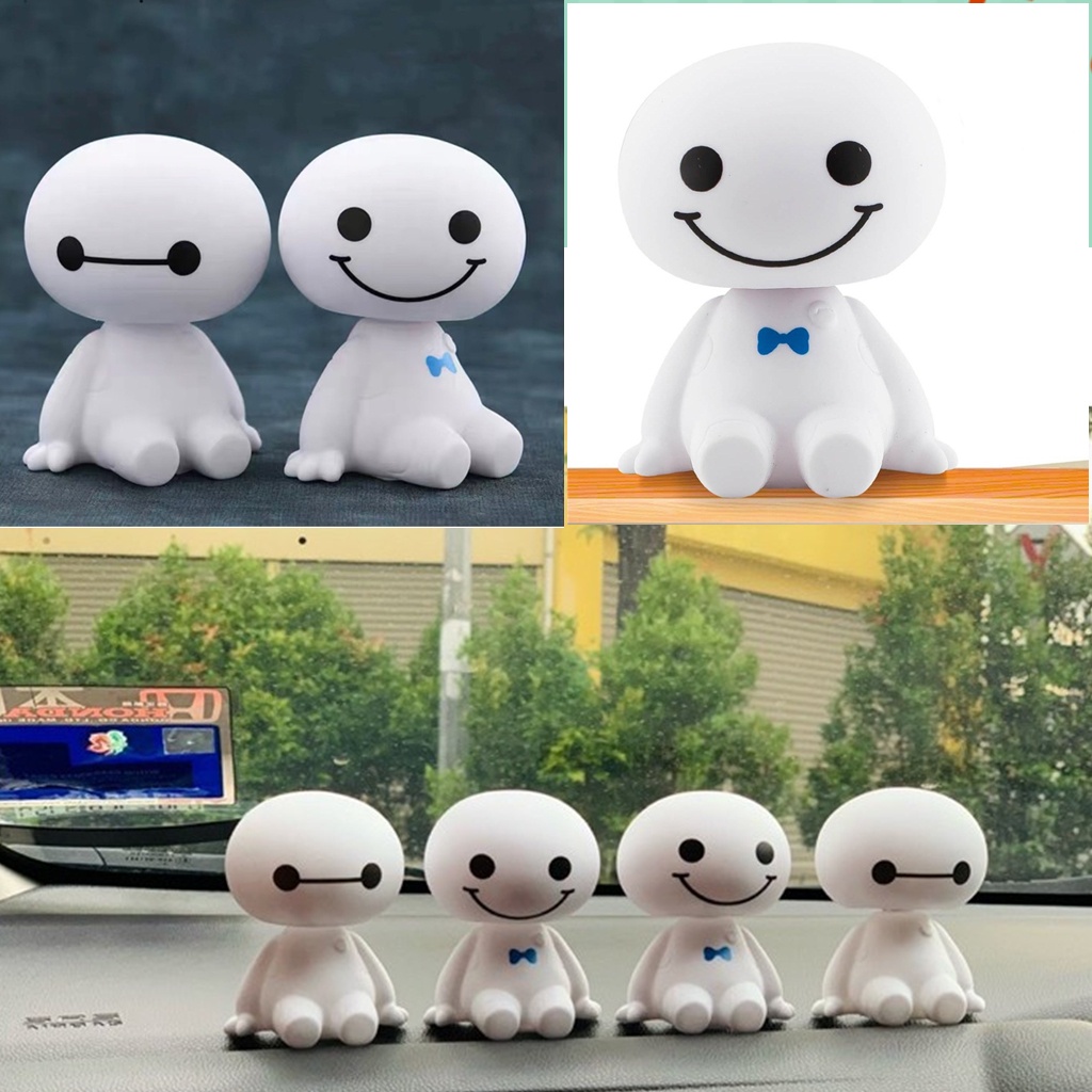 Car Interior Decoration Cartoon Baymax Robot Bobble Head Shaking Head ...