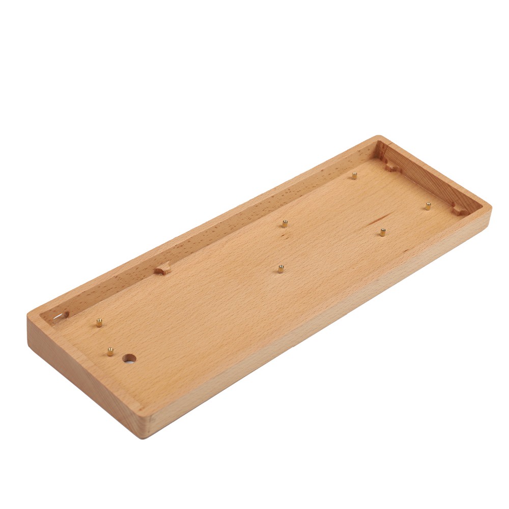 YMDK 96 Beech Walnut Wooden Case Hotswap Kit QMK VIA Underglow RGB ANSI ...