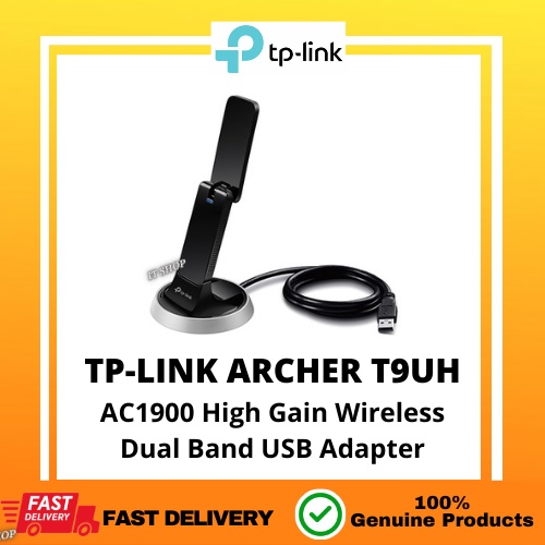 TP-LINK HIGH GAIN WIRELESS DUAL BAND USB ADAPTER AC1900 ARCHER T9UH ...