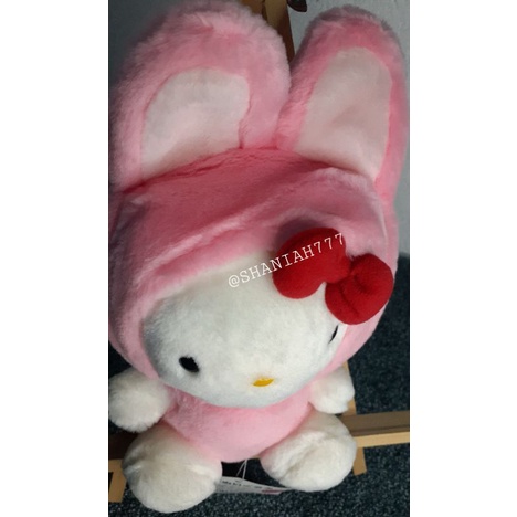 Authentic Vtg. SANRIO 76'-99 HELLO KITTY in Pink Bunny Costume Plush ...