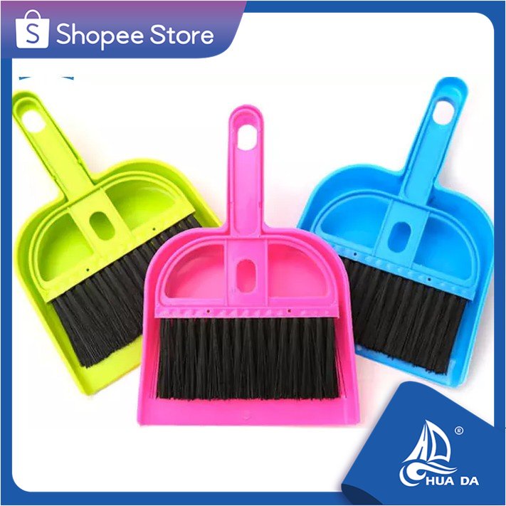 ★HUADA★Cleaning Small Plastic Brush Pole Mini Dustpan Broom Set ...