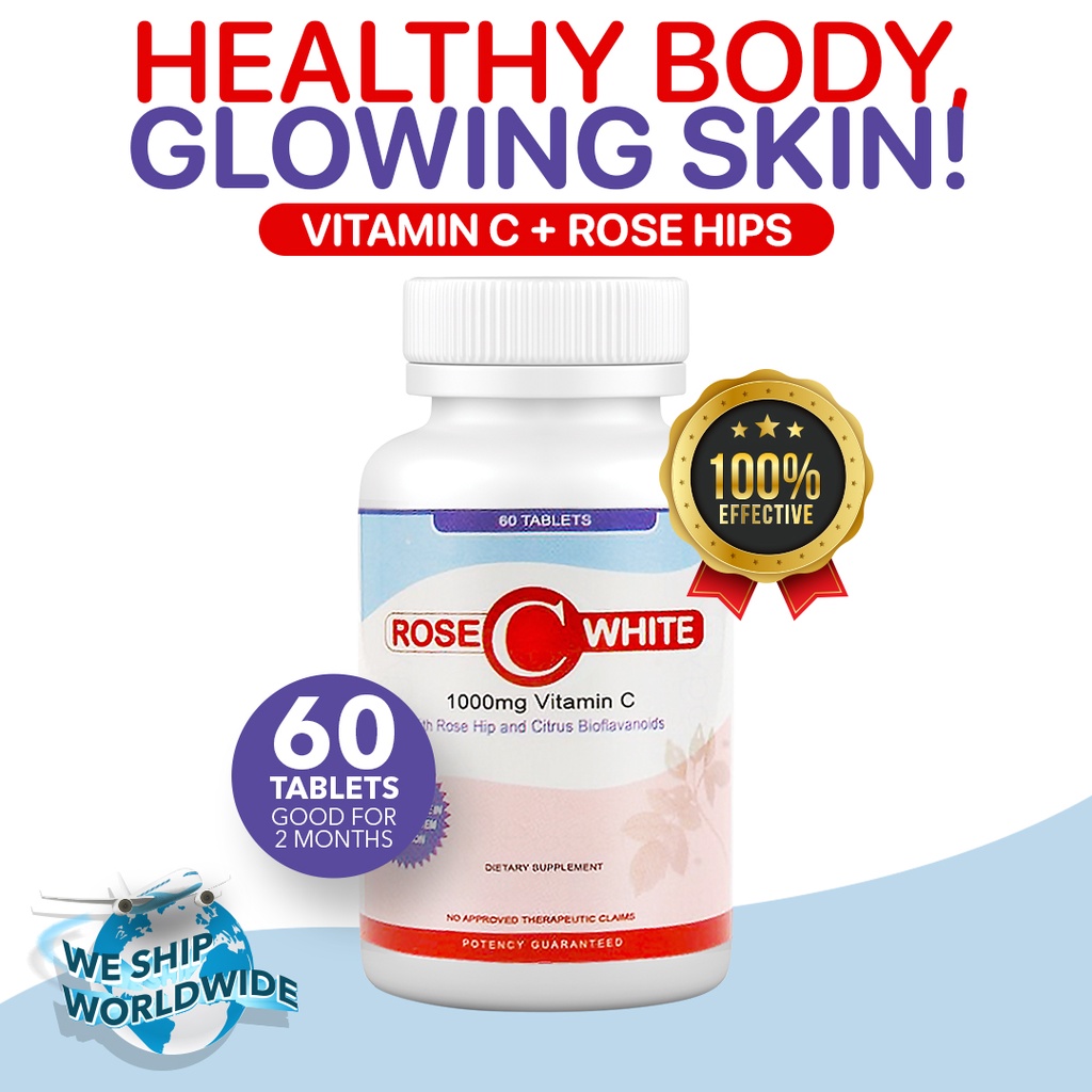 Rose C White Vitamin C 1000mg ( IMMUNE SYSTEM BOOSTER + SKIN ...