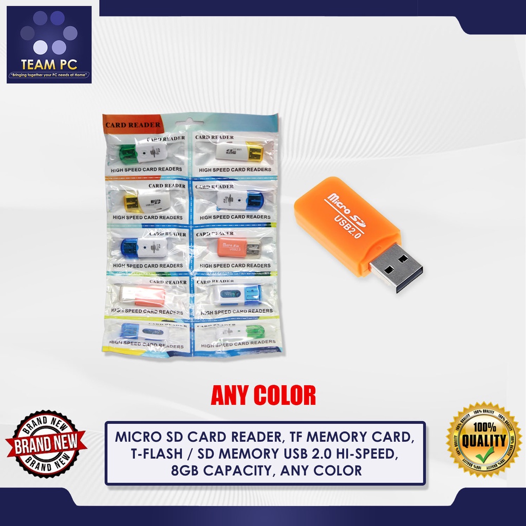MICRO SD CARD READER, TF MEMORY CARD, T-FLASH / SD MEMORY USB 2.0 HI ...
