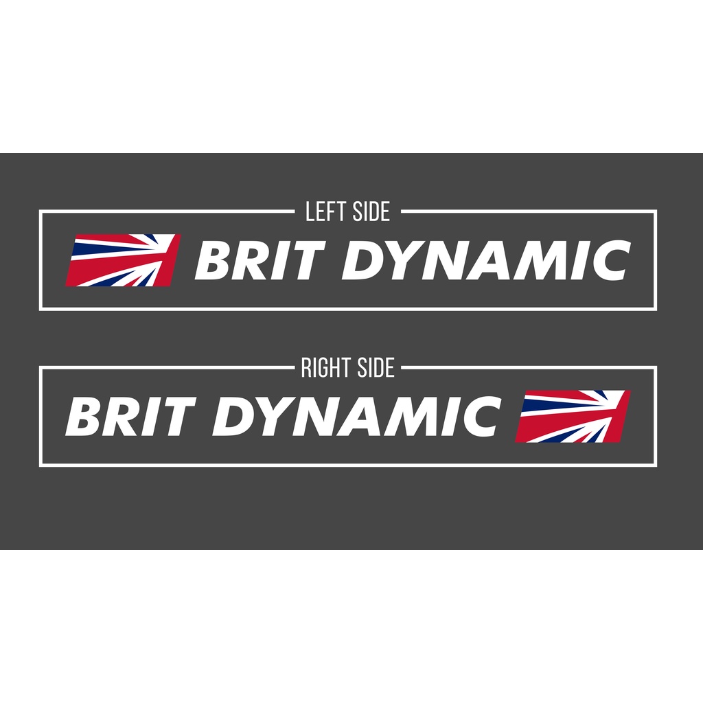 MG Brit Dynamic Logo 2PCS Car Sticker Decal Waterproof for Morris ...