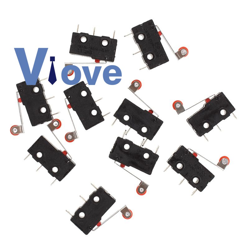 10 Pcs Mini Micro Limit Switch Roller Lever Arm SPDT Snap Action LOT | Shopee Philippines