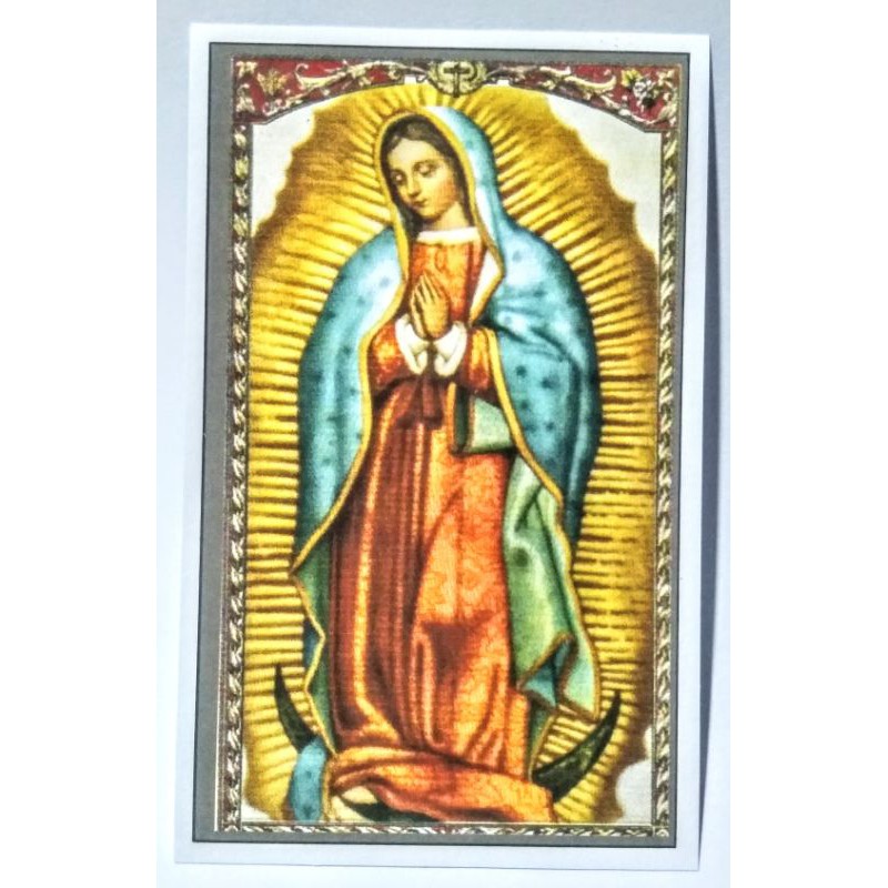 Our Lady Of Guadalupe Prayer Stampita (Laminated) | Shopee Philippines