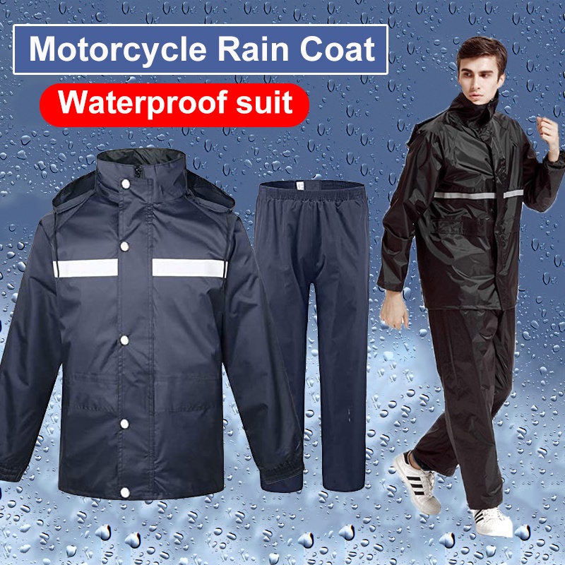 Rain Coat Set For Motorcycle Waterproof Motor Bicycle Outdoor Raincoat ...