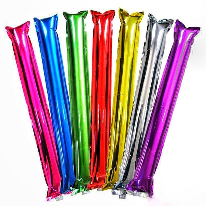 2 pcs Metallic Balloon Clapper Thunder Pong pong Cheering Sticks ...