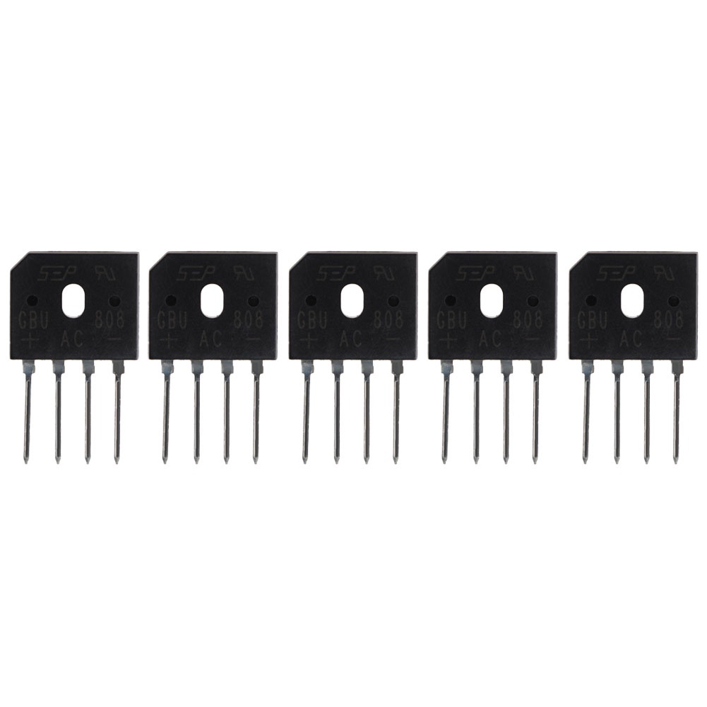 HL New 5Pcs Single Phases Diode Bridge Rectifier IC Chip 8A | Shopee ...
