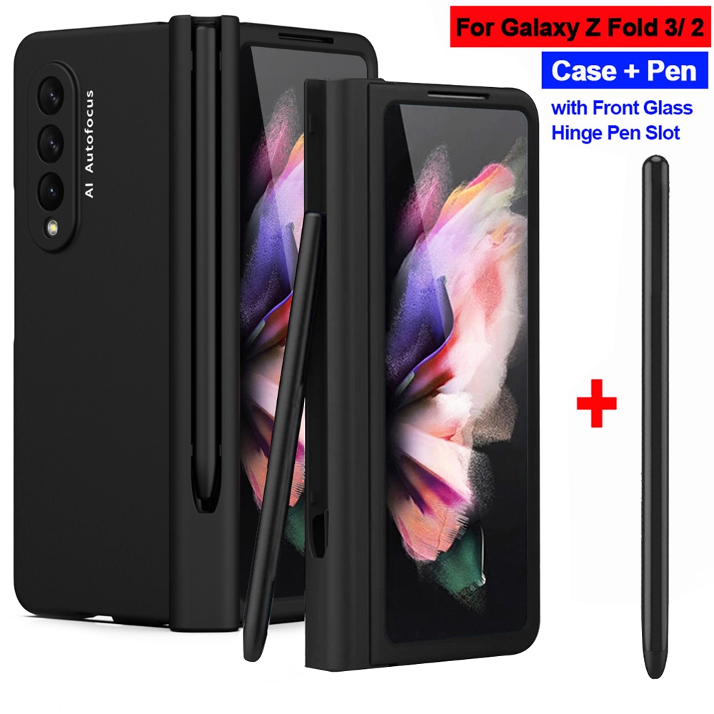 With Touch Pen Hinge Full Protection Capa for Samsung Galaxy Z Fold 3 2 ...