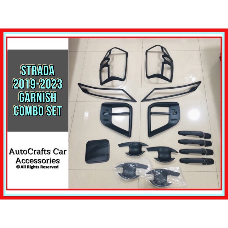MITSUBISHI STRADA 2019-2023 GARNISH COMBO SET GLS GLX ATHLETE | Shopee ...