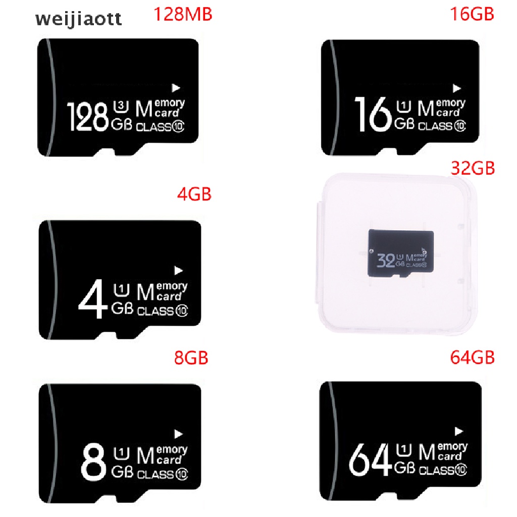 weijiaott Micro TF SD Card 128MB 4GB 8MB 16MB 32MB 64MB SD Card Memory ...