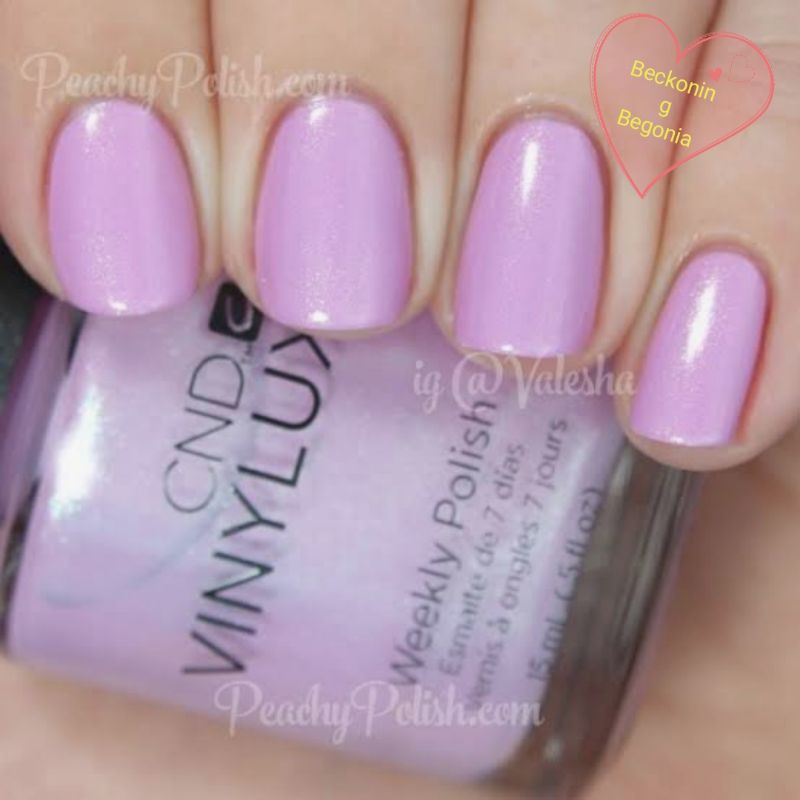 COD! CND VINYLUX LONGWEAR POLISH-BOUGHT IN US! Beckoning Begonia ...
