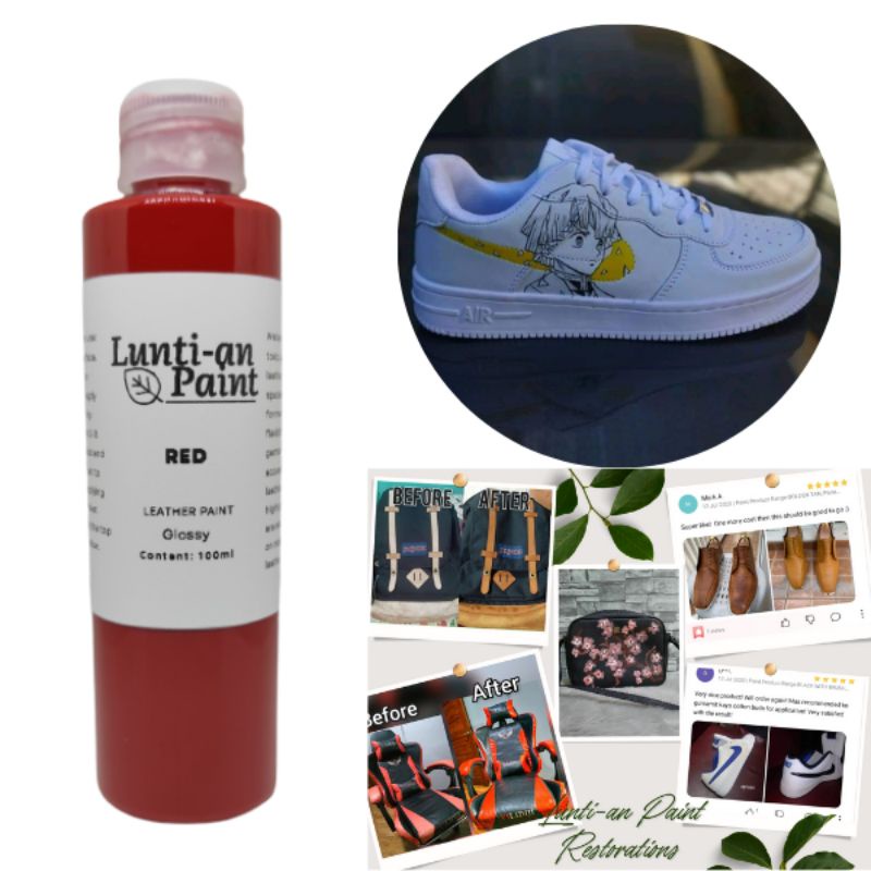 Red Glossy - Leather Paint / Shoe Paint | Shopee Philippines
