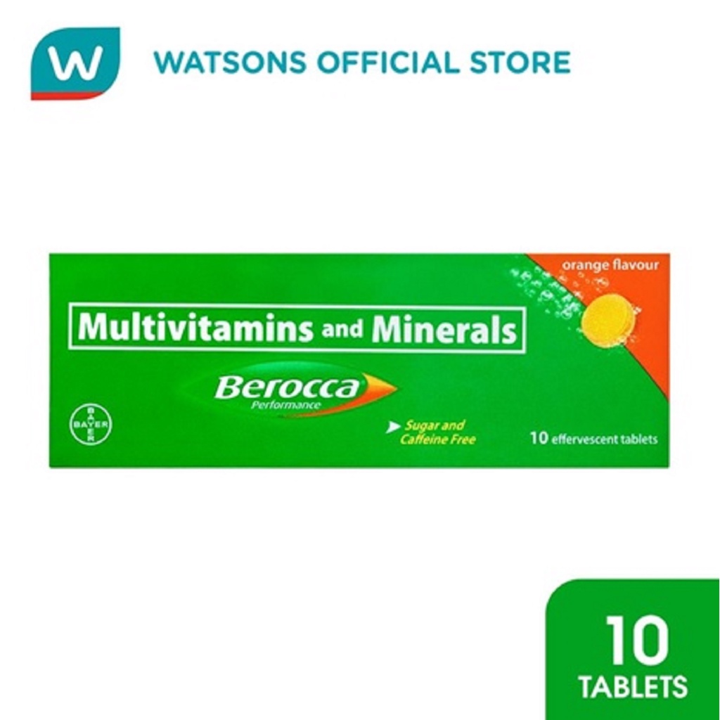 BEROCCA Orange Vitamin B-Complex + Ascorbic Acid + Calcium + Magnesium ...
