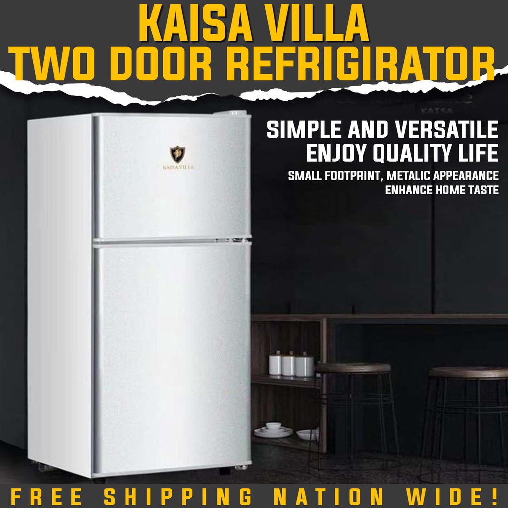 KAISA VILLA Two Door Smart Freezing Mini Refrigerator | Shopee Philippines