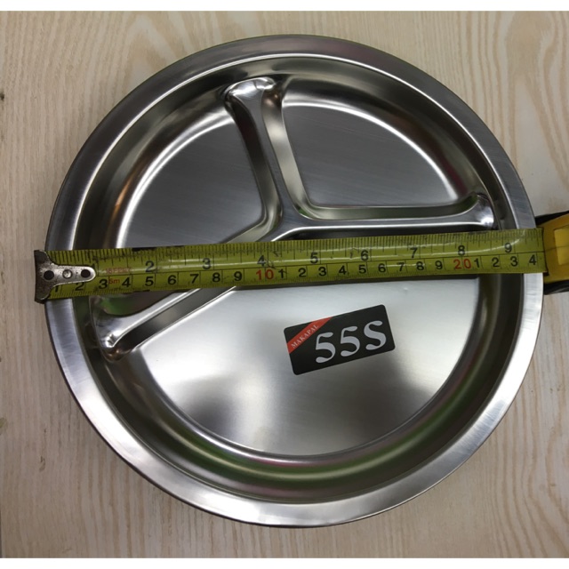COD 3 divider Round Compartment Tray Plate | Shopee Philippines