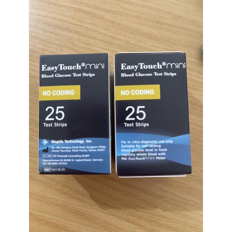 EASY TOUCH MINI BLOOD GLUCOSE TEST STRIPS | Shopee Philippines