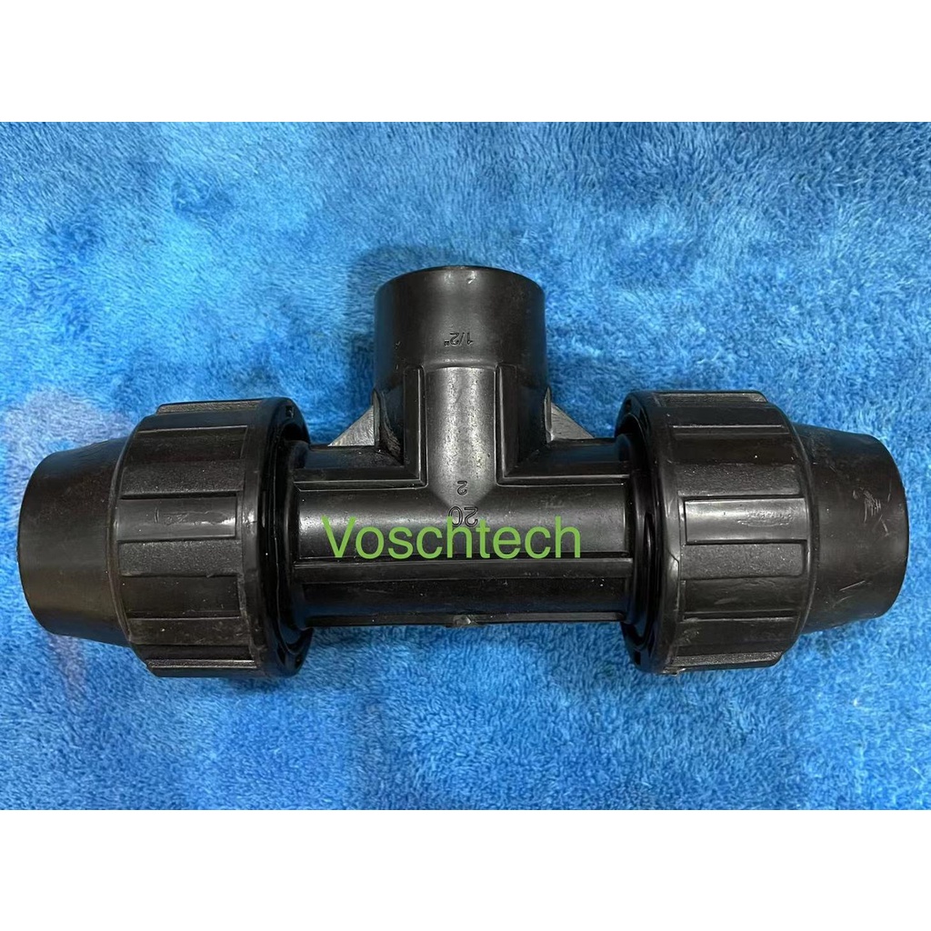 PE Compression Fittings 1/2"20mm-1"32mm. elbow tee coupling adapter plug | Shopee Philippines