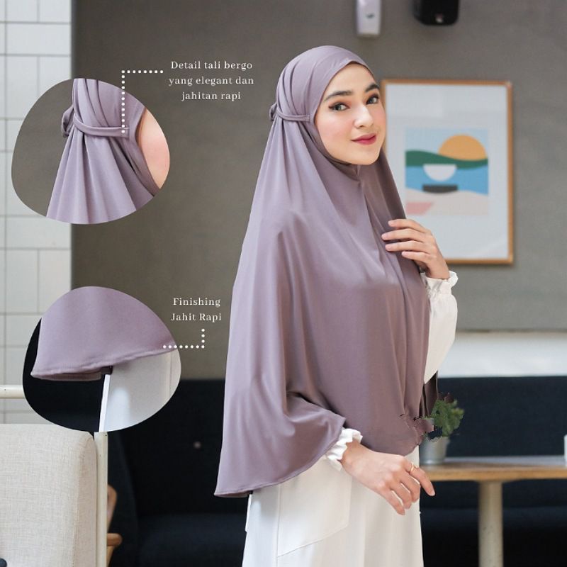 Hijab MARYAM XL/MARYAM JUMBO/BERGO JUMBO/ HIJAB INSTANT Contemporary ...