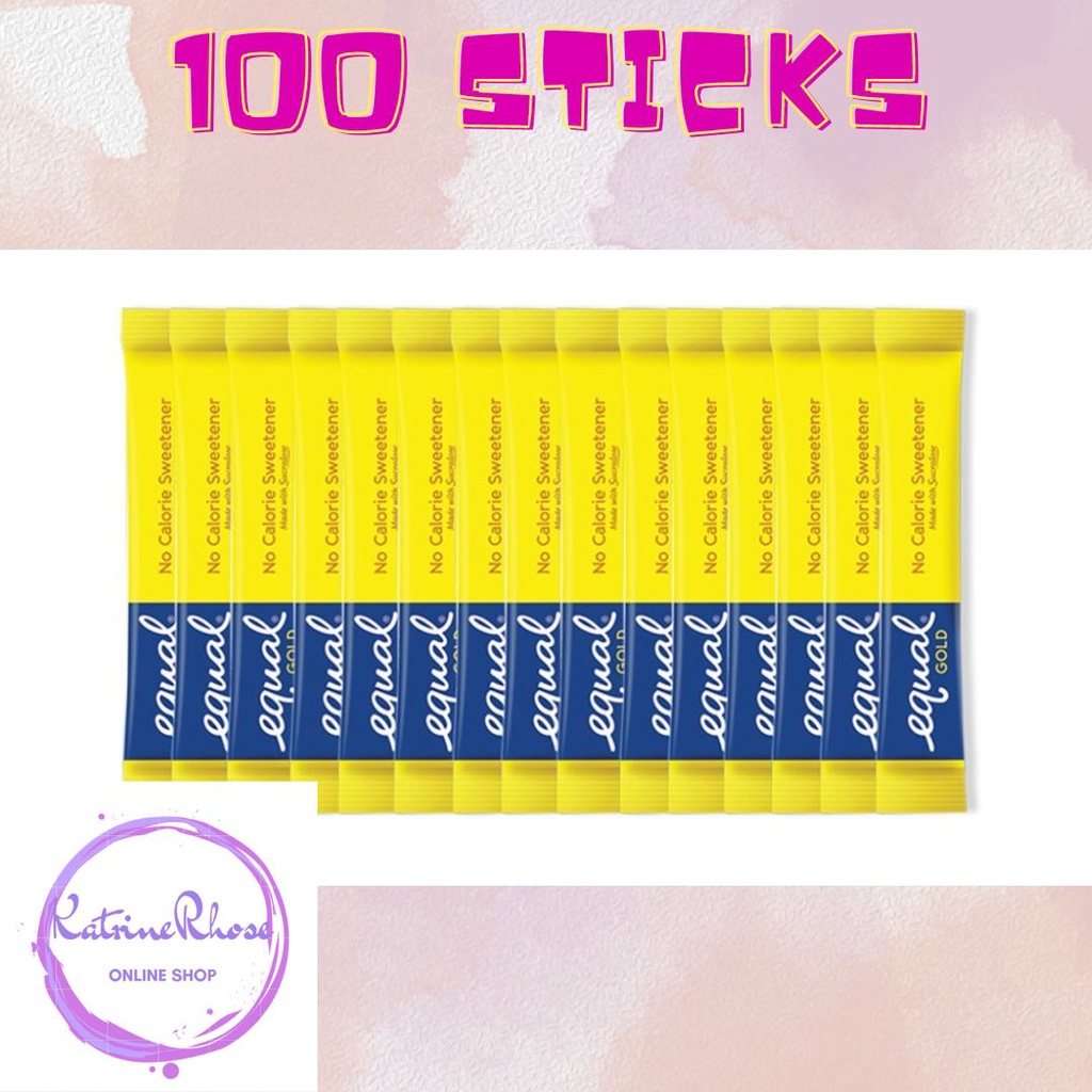 Equal Gold No Calorie Sweetener (100 Sticks) | Shopee Philippines