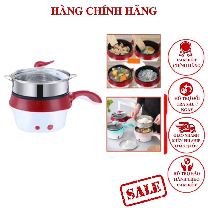 Noodle Cooker, Mini Hot Pot Cooker, 2-layer Steamer, Multi-function ...