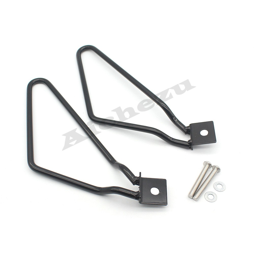 Universal Motorcycle Rack Luggage Saddlebags Saddle Bags Support Mounts ...