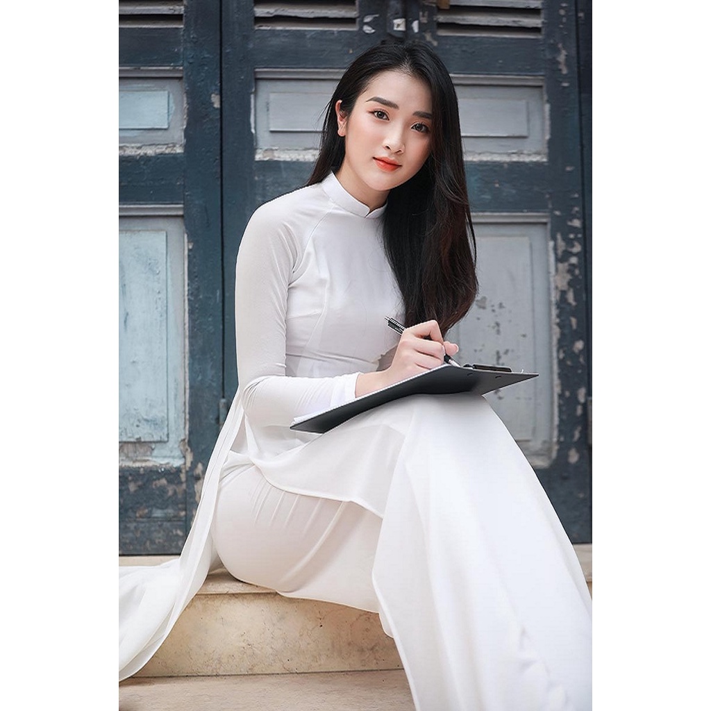 White Ao Dai (Thorough Goods - Real Picture) | Shopee Philippines