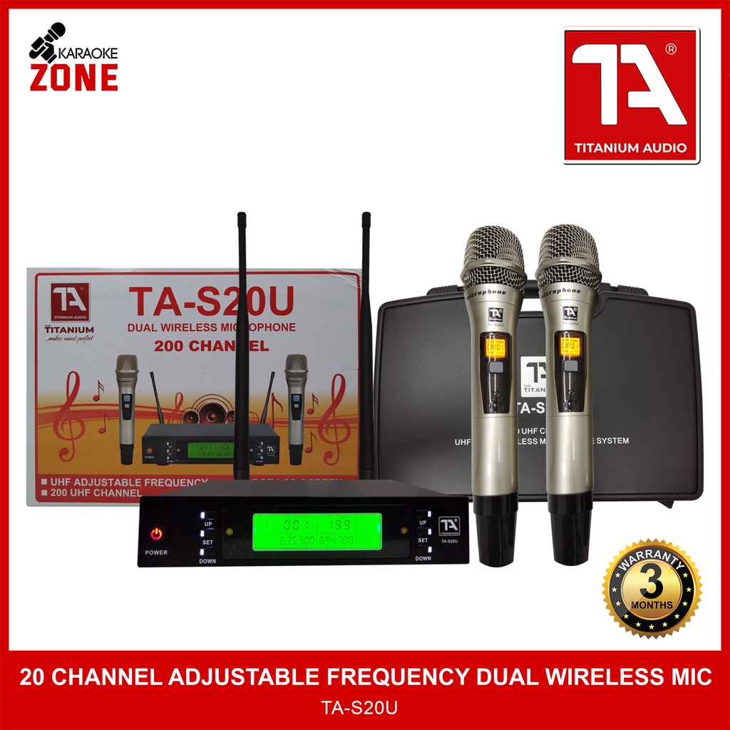 Titanium Audio TA S20U / Dual Wireless Microphone / Uhf wireless ...