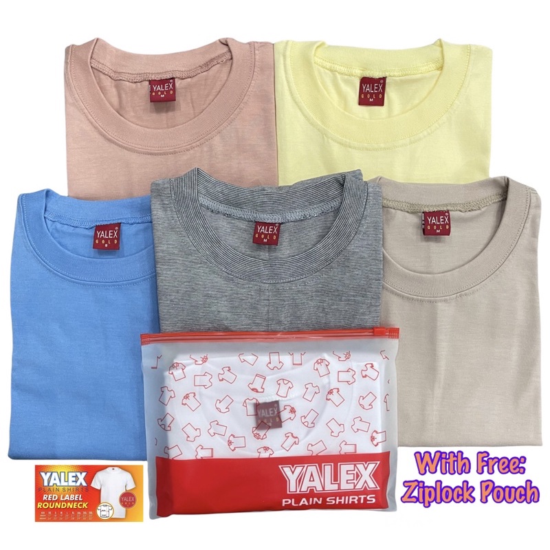[LOWEST PRICE] YALEX RED LABEL UNISEX PLAIN SHIRTS SPECIAL LIGHT COLORS ...