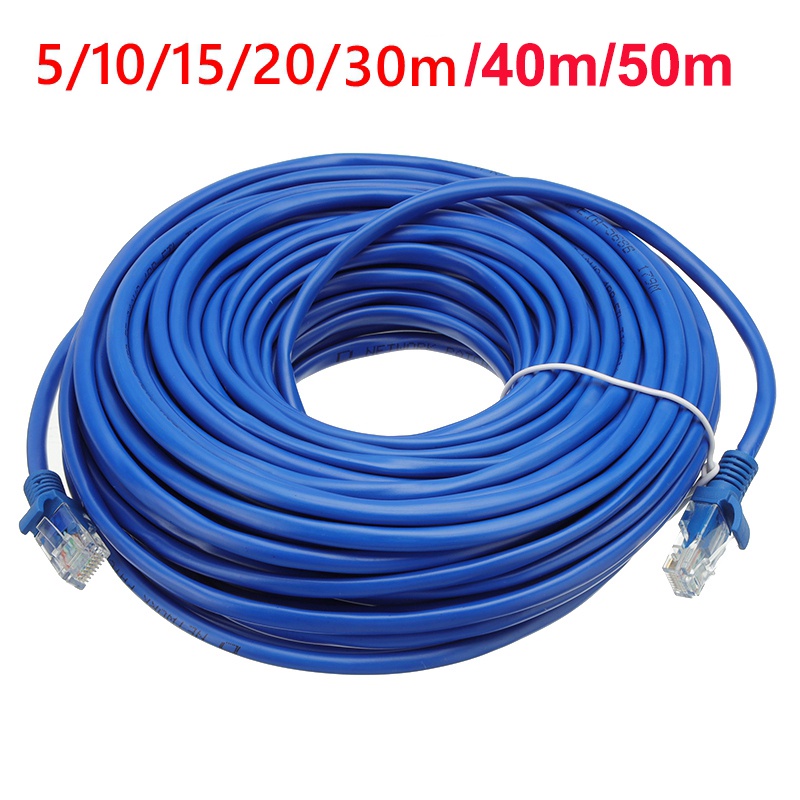 10M 15M 20M 30M 40M 50M CAT5e RJ45 Ethernet Cables 8Pin Connector Internet Network Cable Line ...