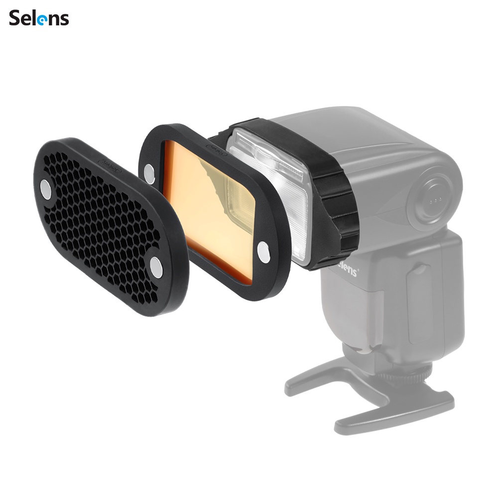 Selens Camera Flash Magnetic Honeycomb Grid Spot Filter Set For Nikon ...