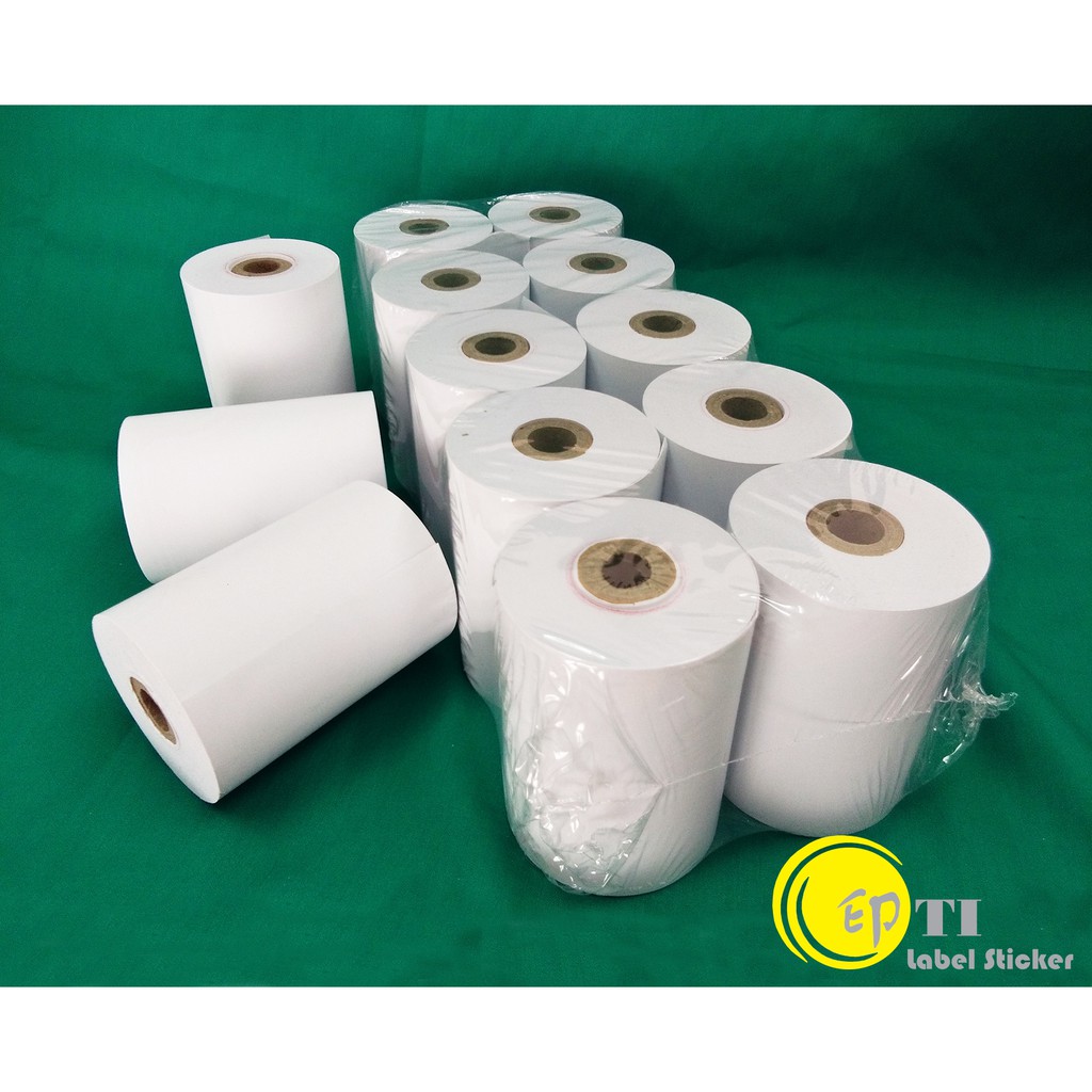 80mm x 60mm Cashier Roll Blank Thermal Roll Thermal Receipt Paper ...