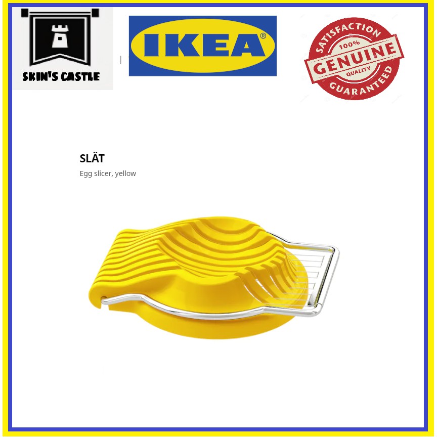 IKEA SLAT Egg Slicer Stainless Steel Hard Boiled Egg Cutter | Shopee ...