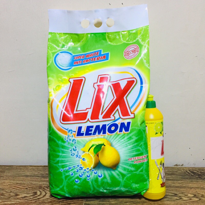Lix Powder Detergent 5Kg (with Free Dishwashing Liquid) | Shopee ...